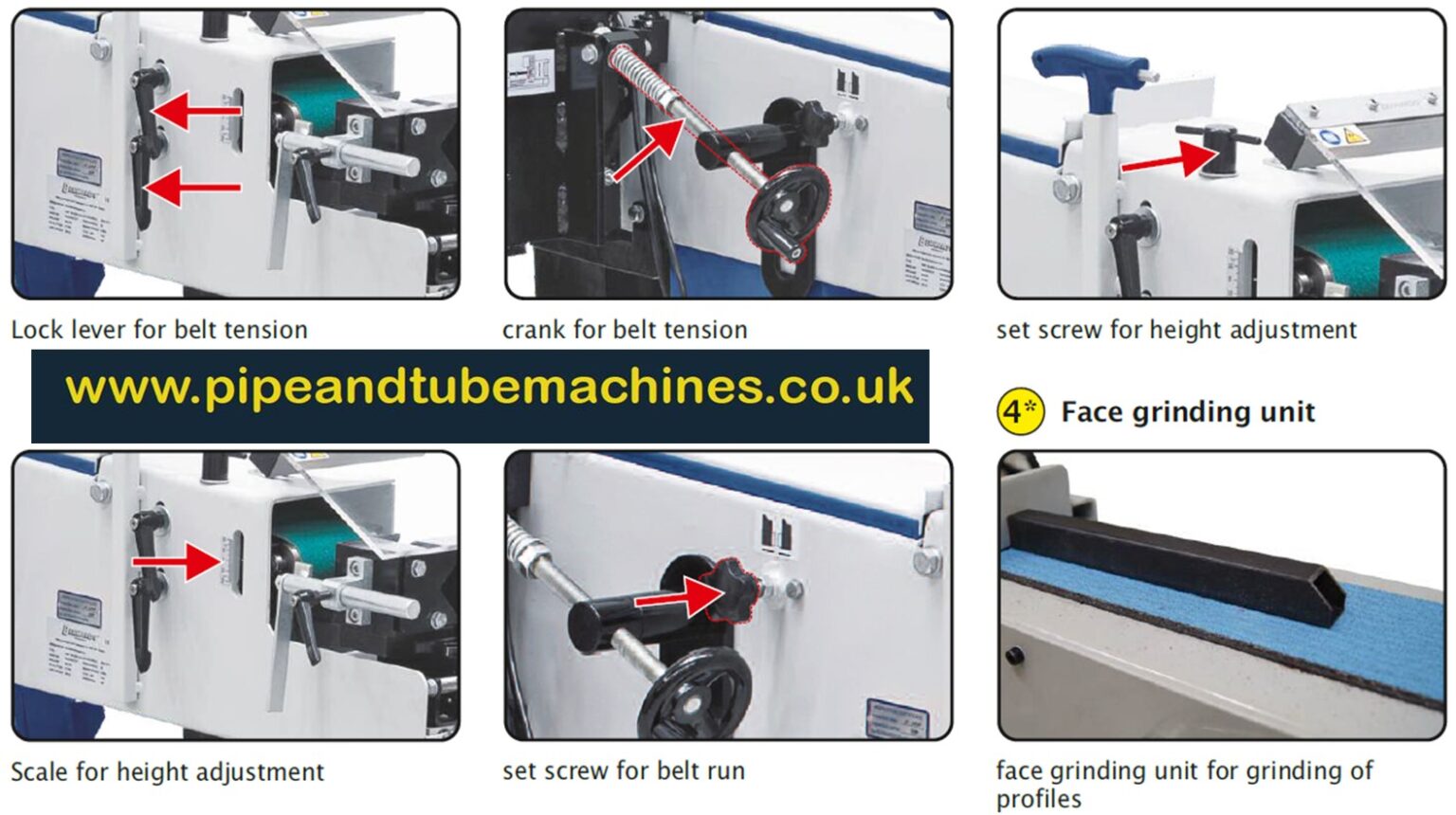 Abrasive Belt Tube Notcher | Pipe & Tube Machines Ltd