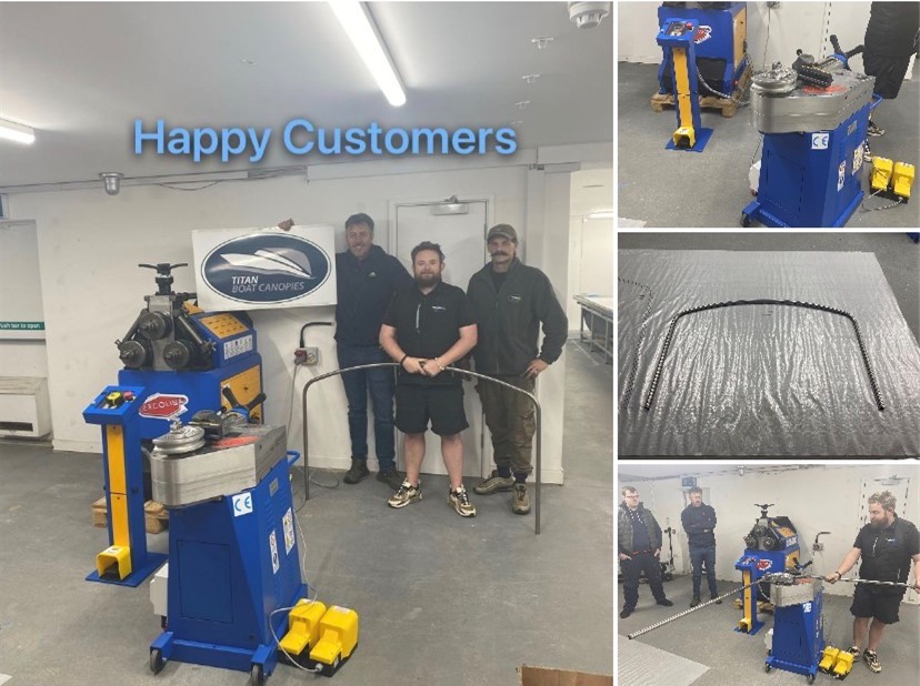 Happy Customers at Titan Boat Canopies | Pipe & Tube Machines Ltd